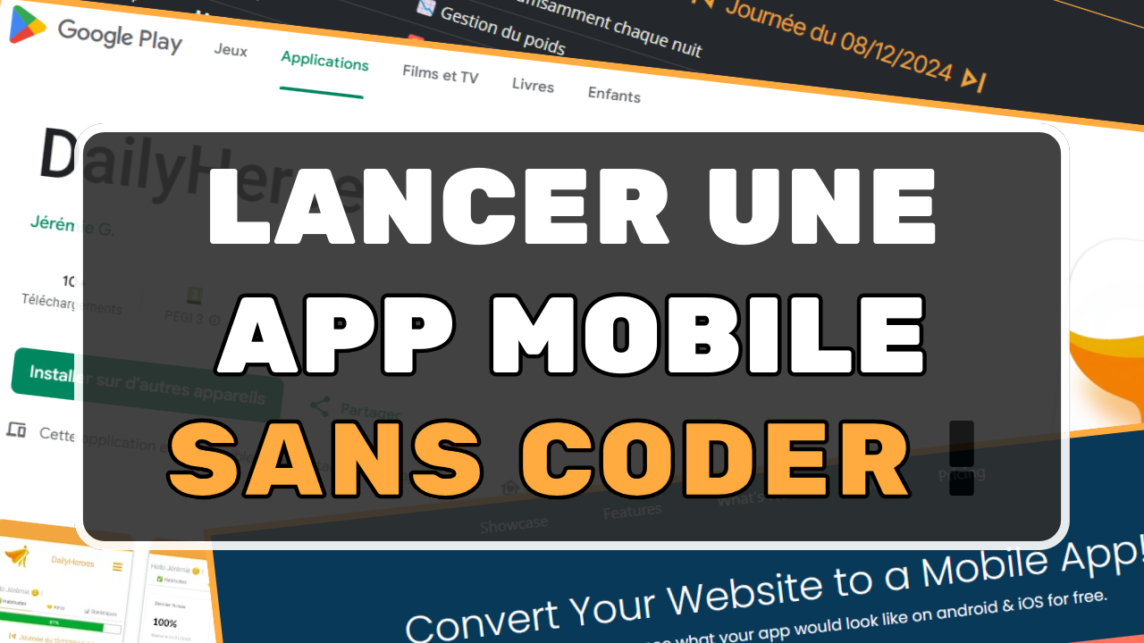 Créer Une Application Mobile Sans Coder